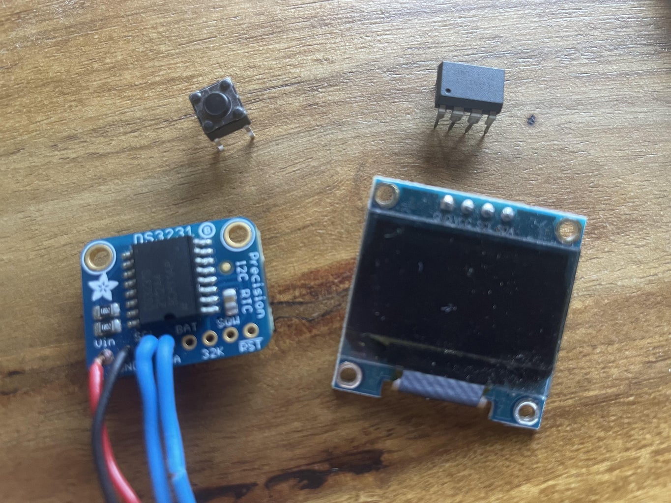Breadboard Watch Using Attiny 85 Ds 3231 Real Time Clock A Push Button And The Arduino Ide 4