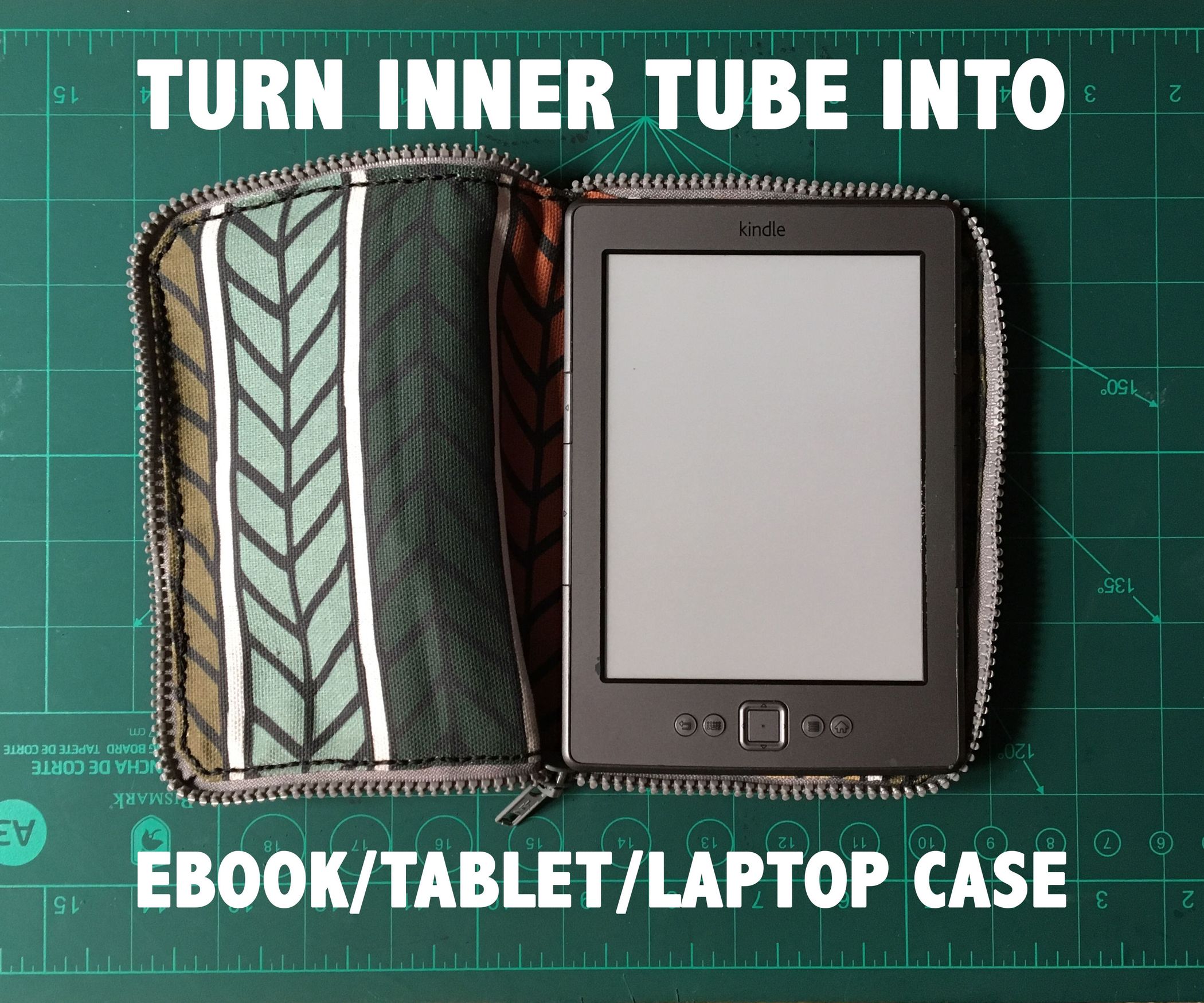 DIY Hand Sew Tablet/laptop/ebook Case With Recycled Inner Tube : 5 ...
