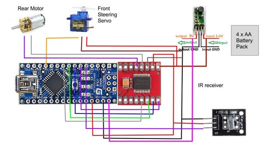 Arduino Izing Lego Technic Go Kart 6 Steps Instructables
