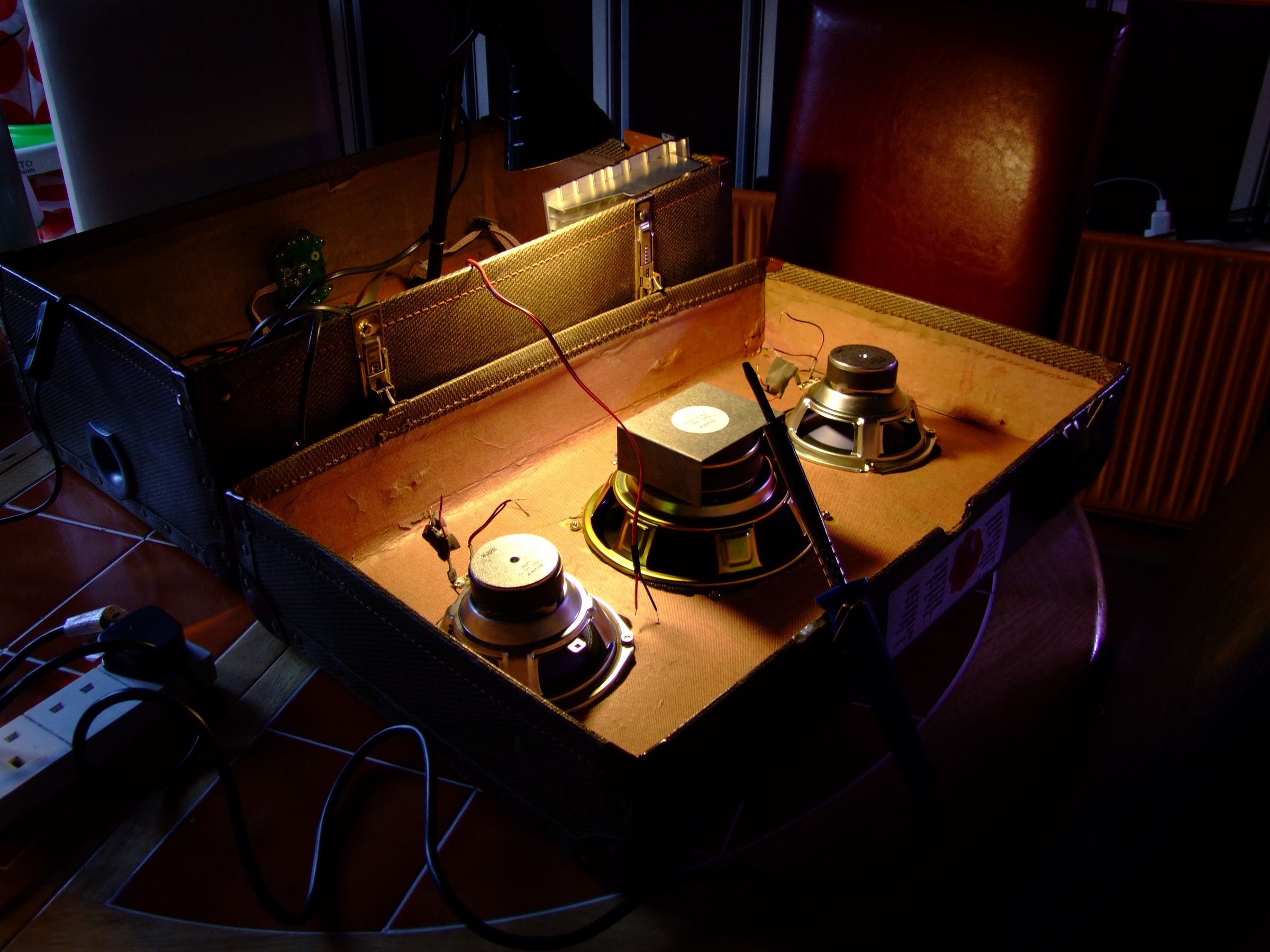 Old Suitcase Transformed Into Amplified Stereo Speaker - Instructables