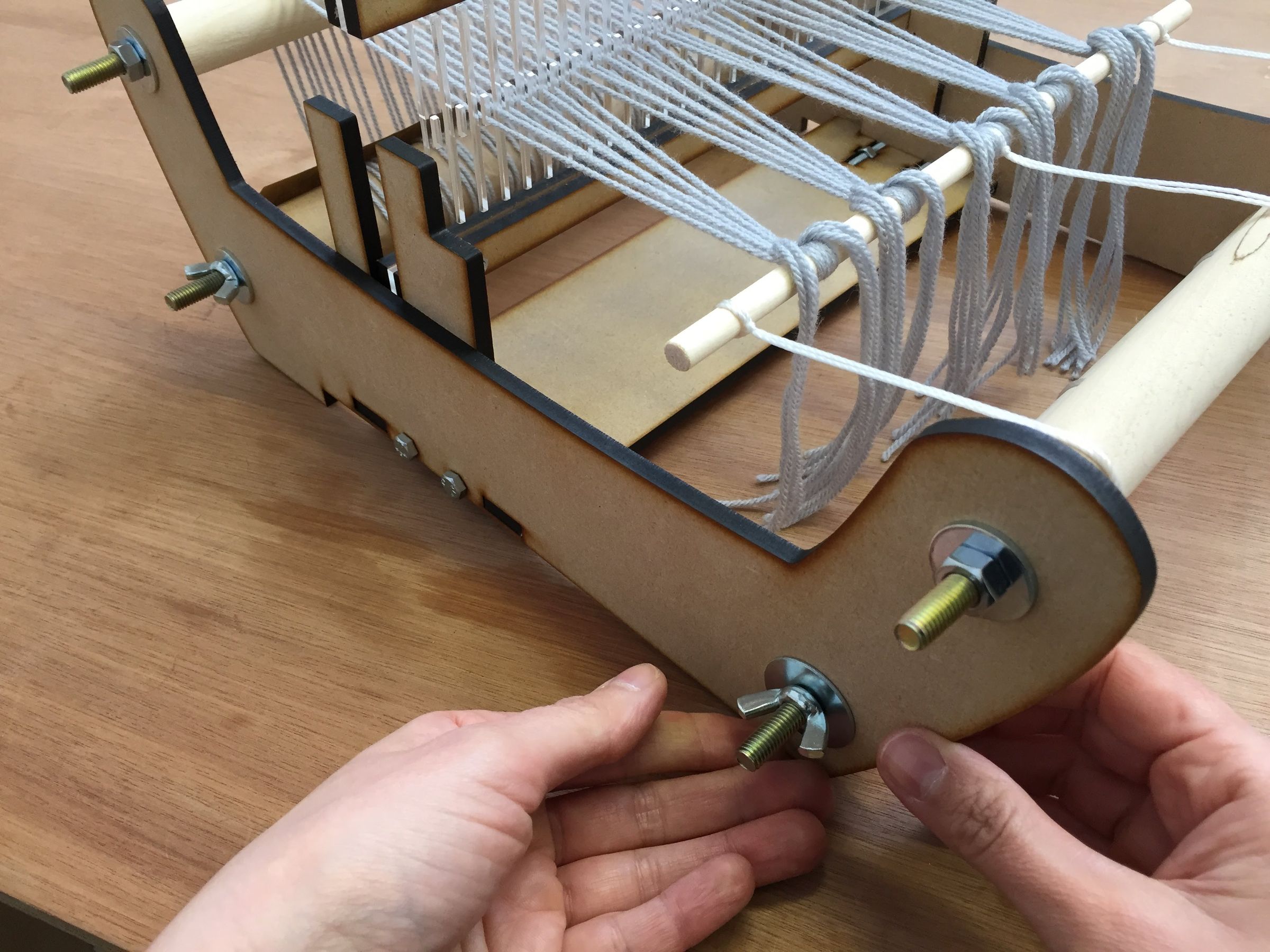DIY Laser Cut Rigid Heddle Loom - Part 2: Weaving With the Rigid Heddle ...