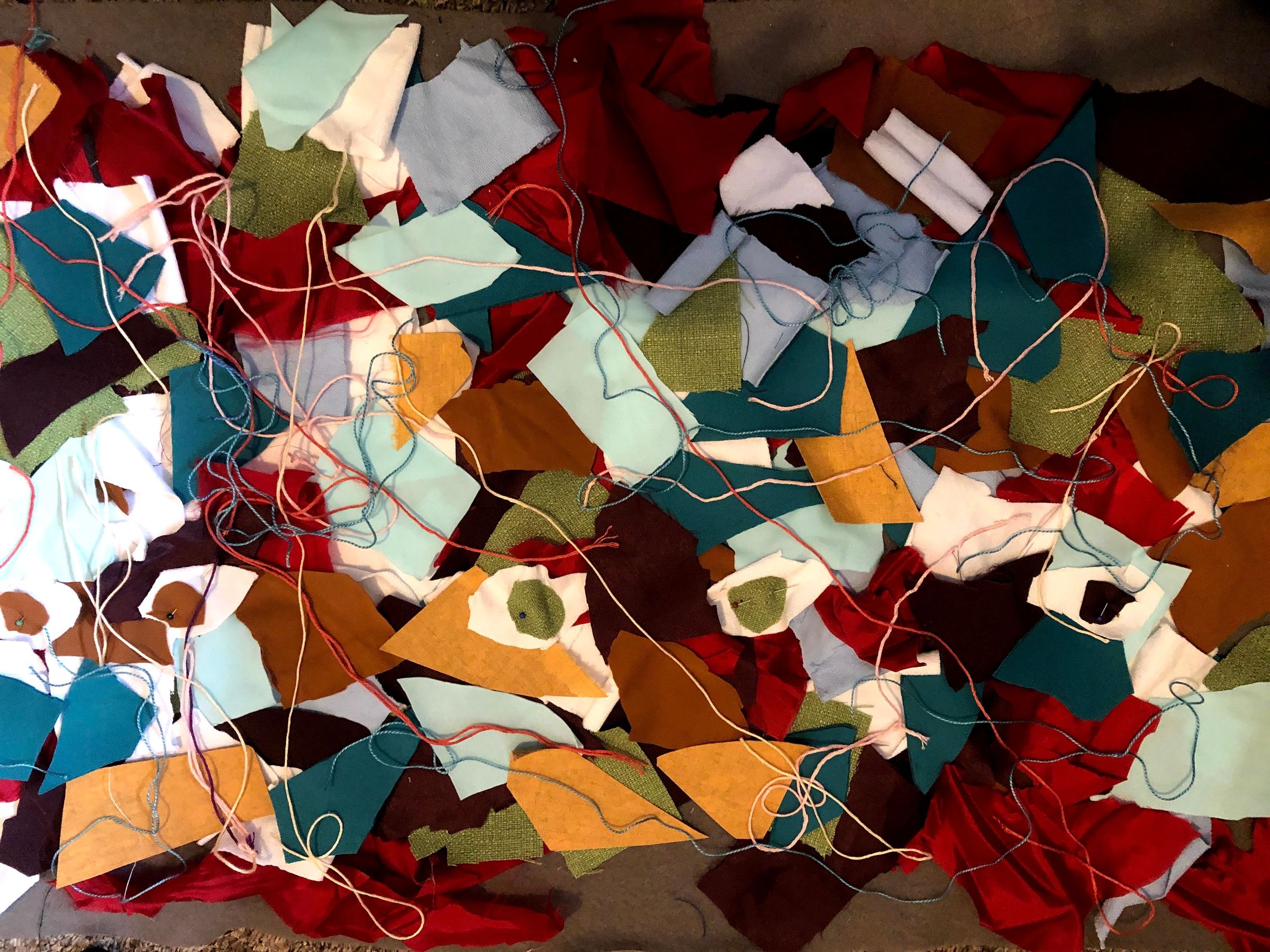 Fabric Scrap Abstract Artwork : 5 Steps - Instructables