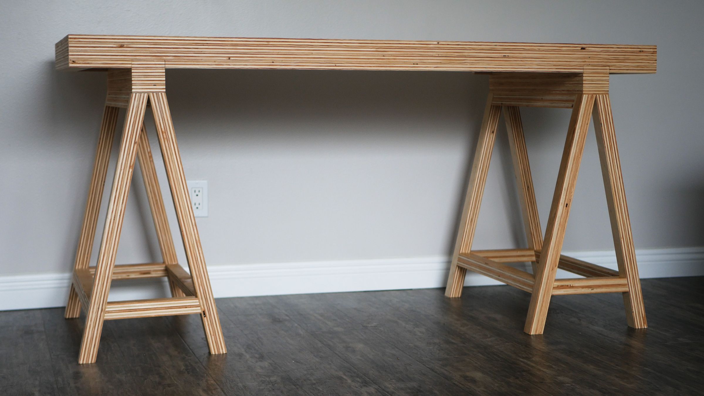 DIY Modern Plywood Desk : 16 Steps (with Pictures) - Instructables