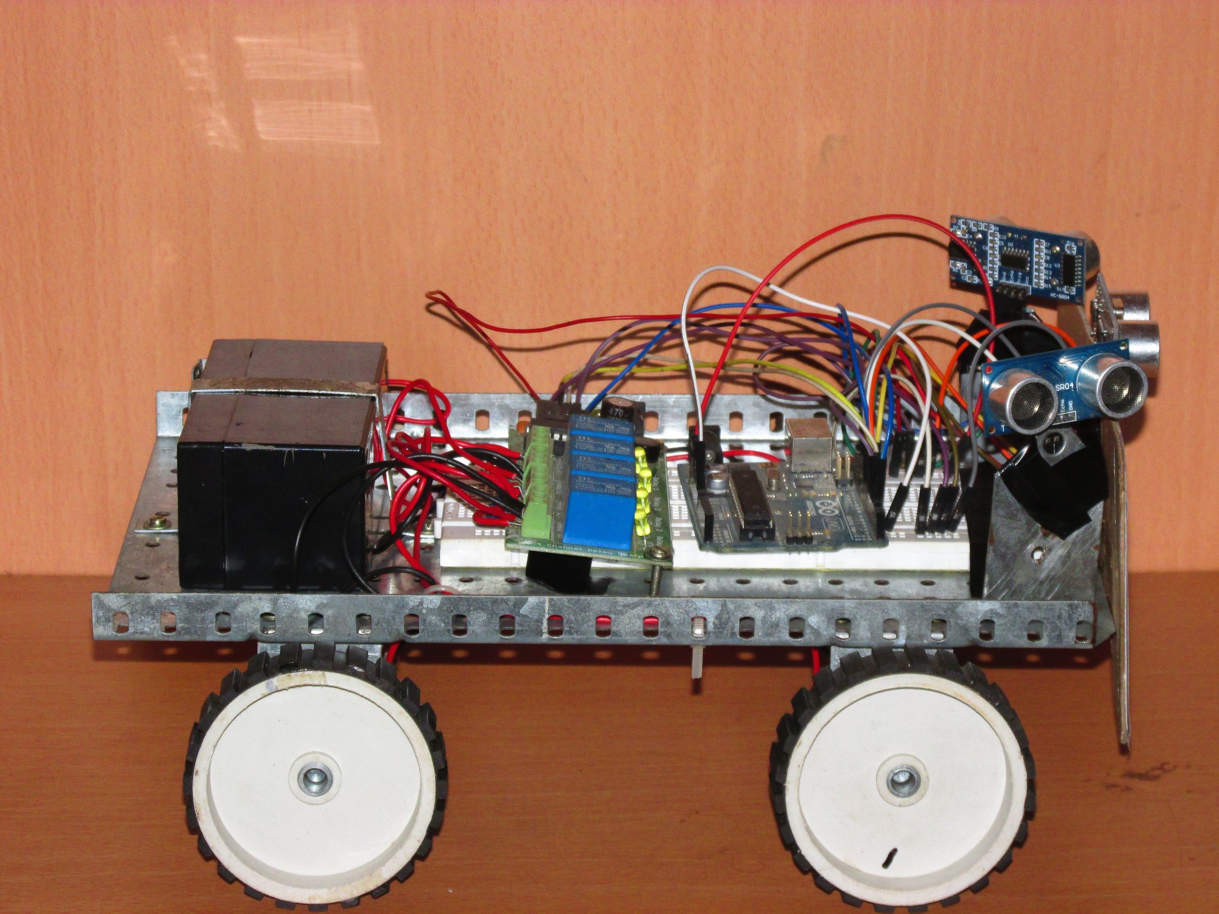 Obstacle Avoiding Robot Using Ultrasonic Sensors : 9 Steps (with ...