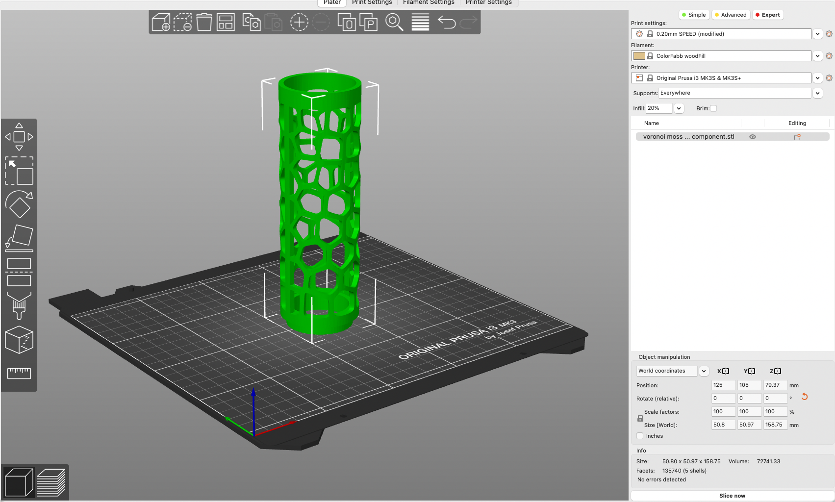 3D Printed Voronoi Moss Pole : 6 Steps (with Pictures) - Instructables