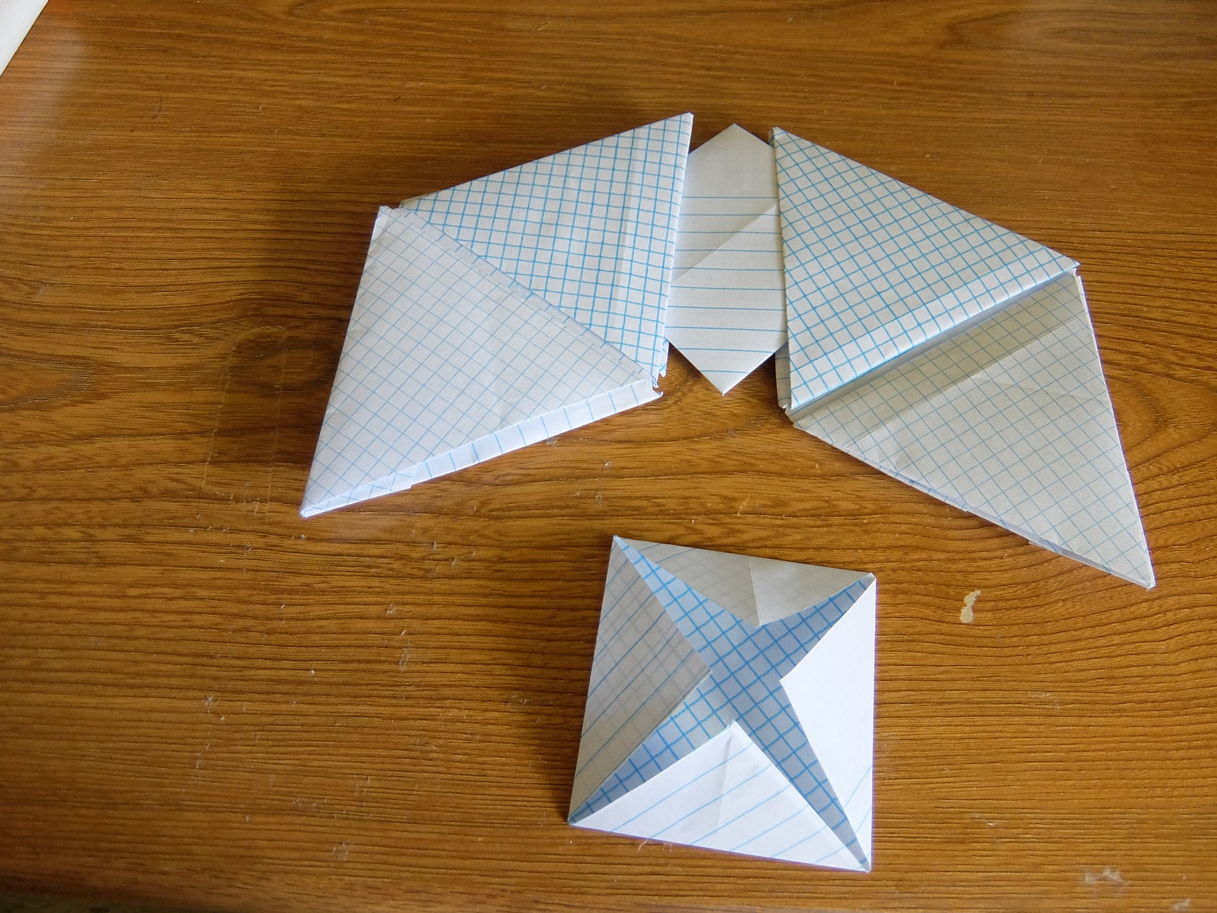 Octahedron Model DYI Using Graphing Papers : 6 Steps (with Pictures ...