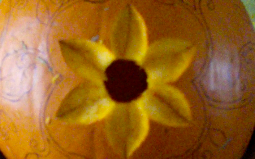 Sunflower Pumpkin Stencil