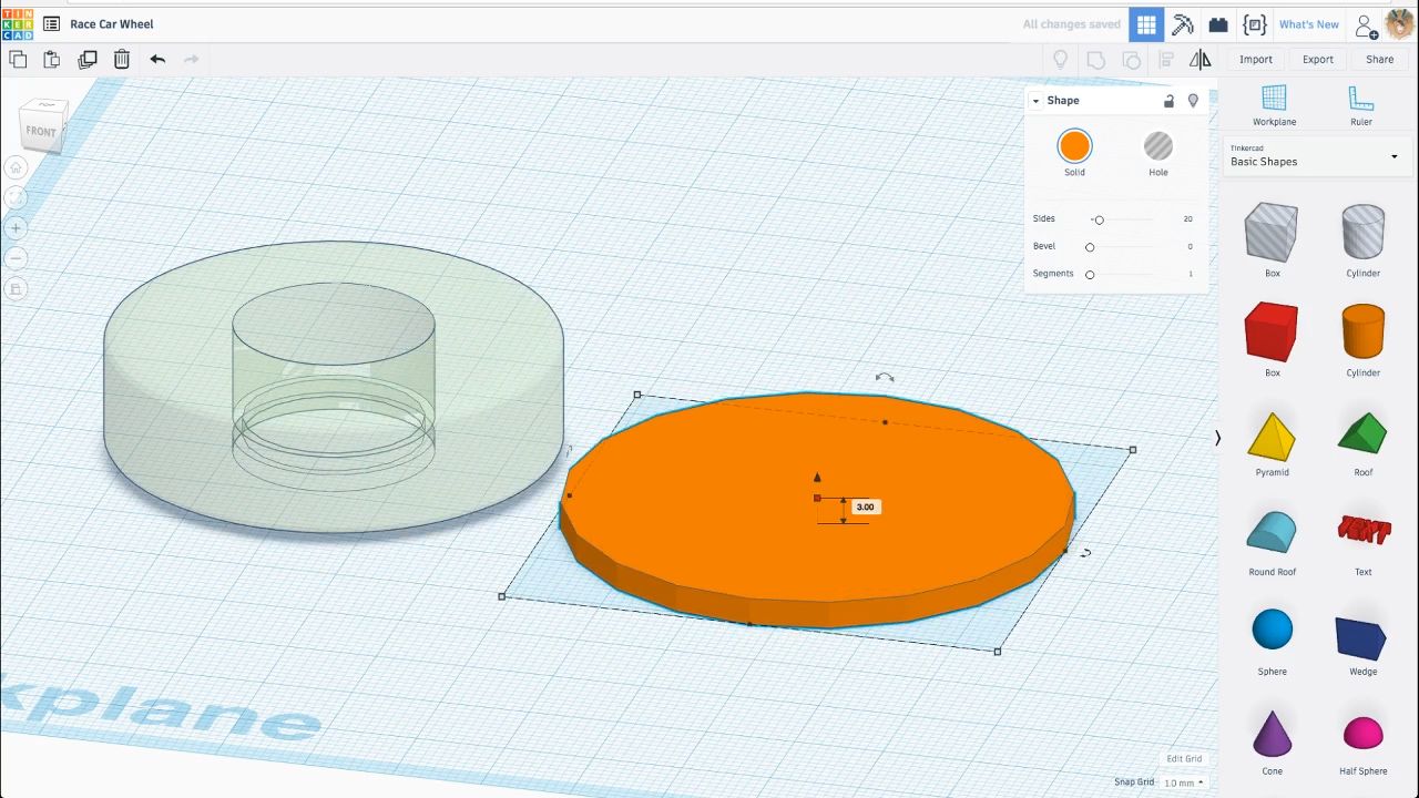 3D Printed STEM Racers - Tinkercad