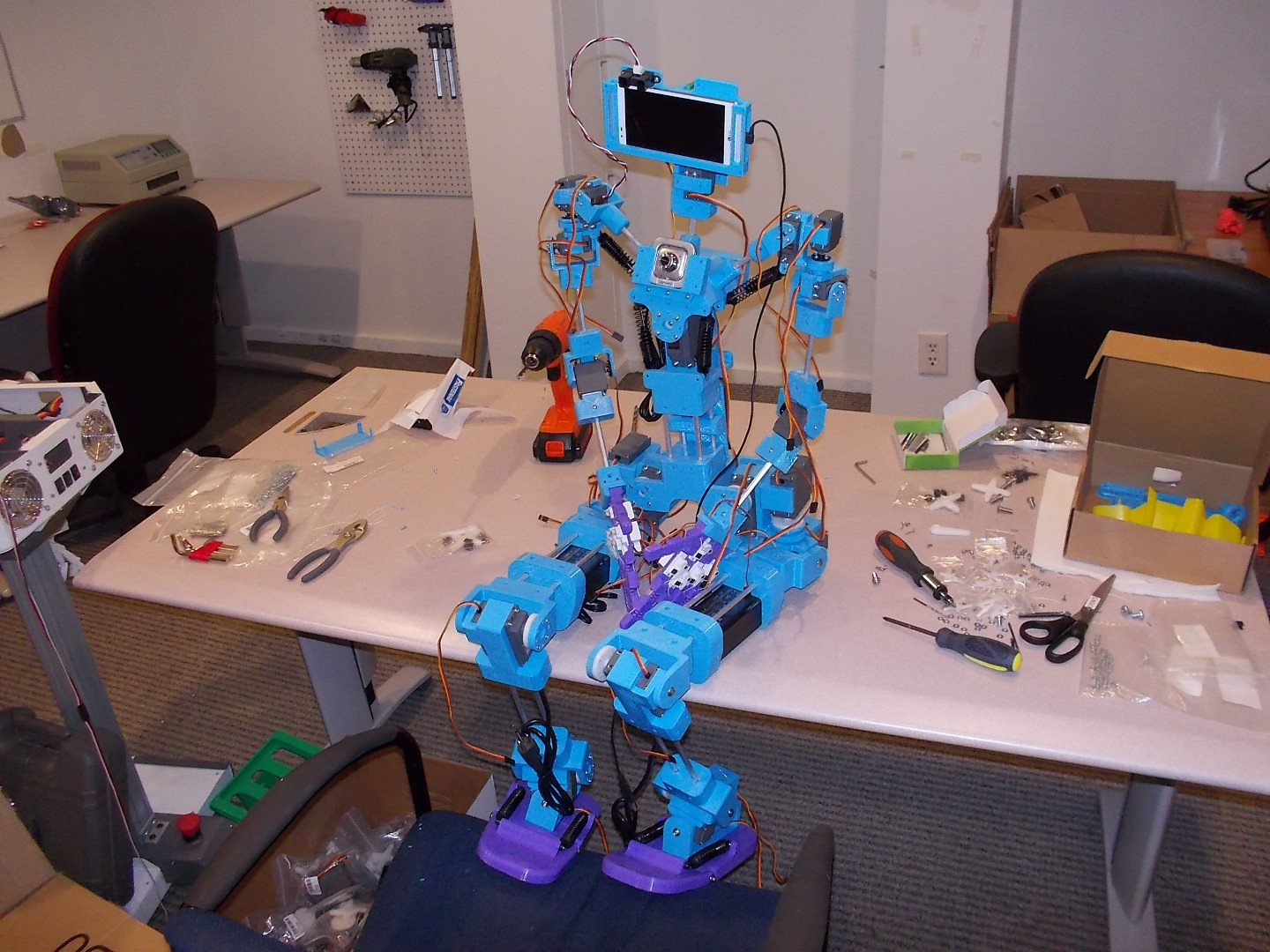 ASPIR: Full-Size 3D-Printed Humanoid Robot : 80 Steps (with Pictures ...