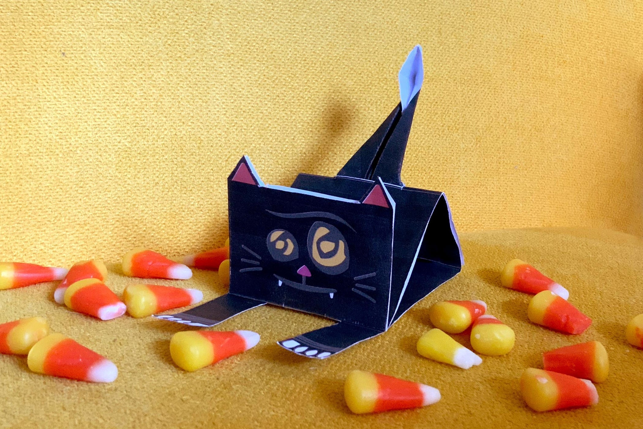 Free Halloween Black Cat-A-Pult Papercraft : 8 Steps (with Pictures ...