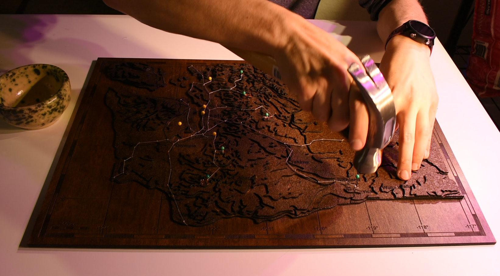 Topographical Push Pin Map : 13 Steps (with Pictures) - Instructables