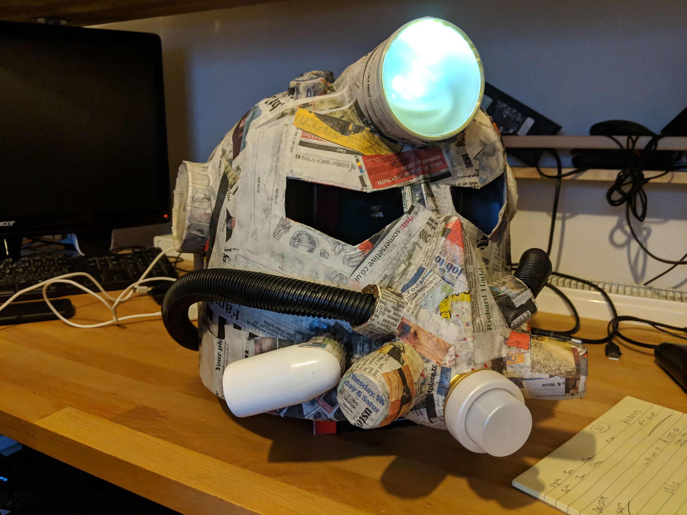 Recycled Power Armour Helmet : 19 Steps - Instructables