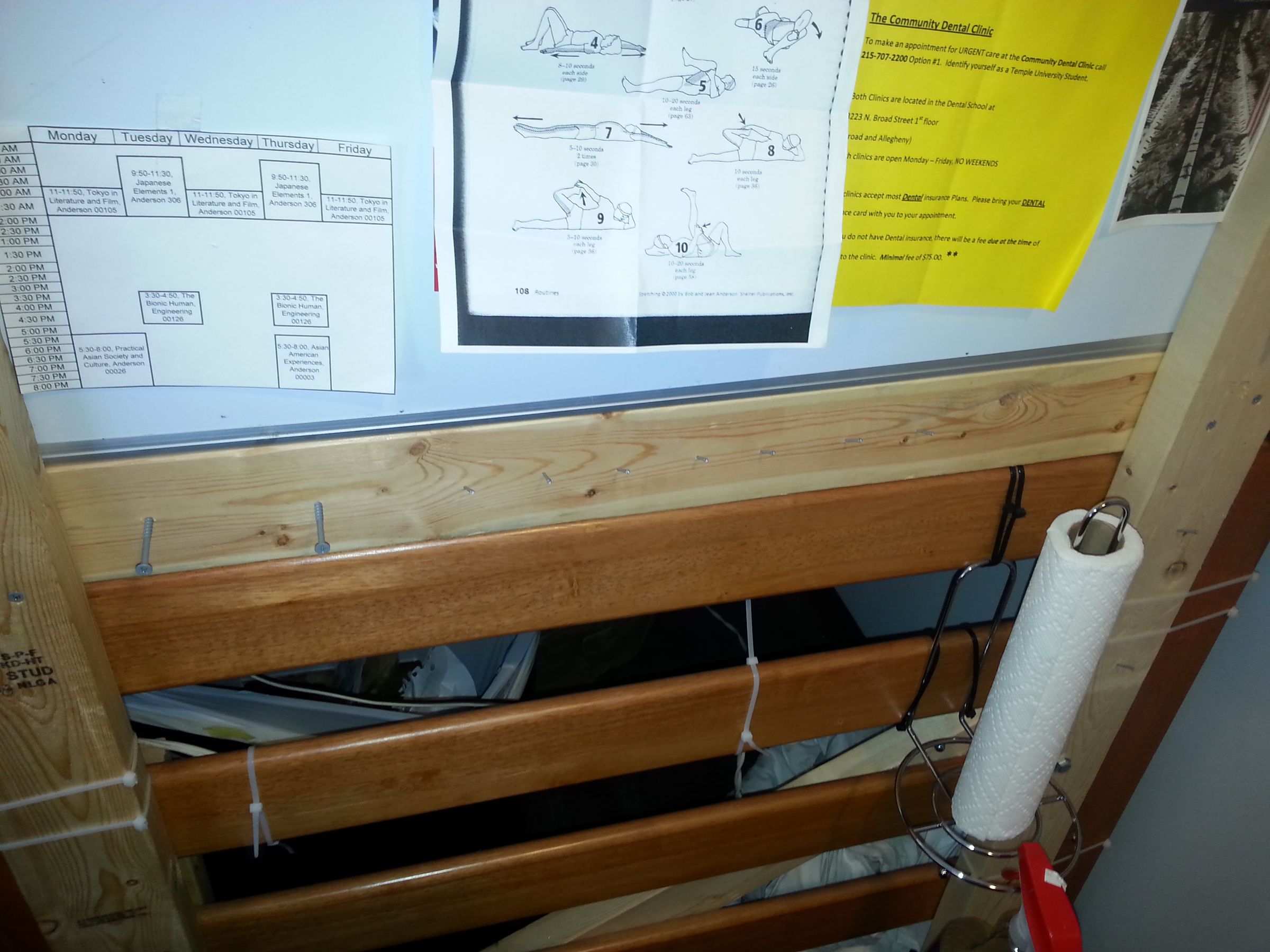 Boring Old College Dorm Room Bed - Becomes 4 Poster Bed Fit for a King ...