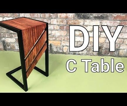 C Table - DIY Slide-Under Sofa or End Table | Welding and Wood Project ...