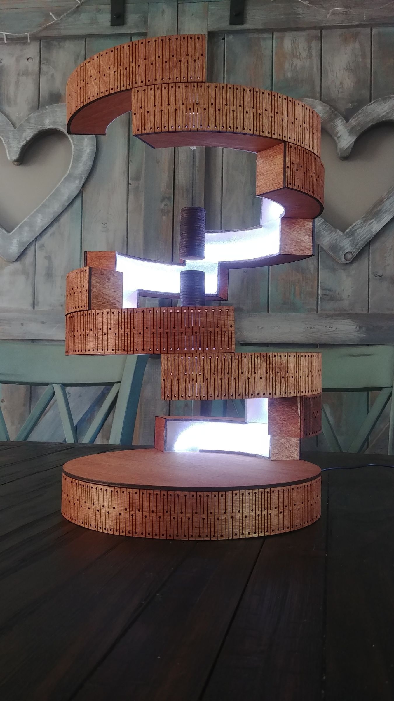 Wooden Coil Spring Lamp : 8 Steps (with Pictures) - Instructables