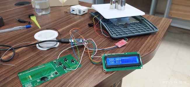 DIY Arduino Precise 5000.0g Scale With Built-in Temperature Sensor, Automatic Calibration System ...