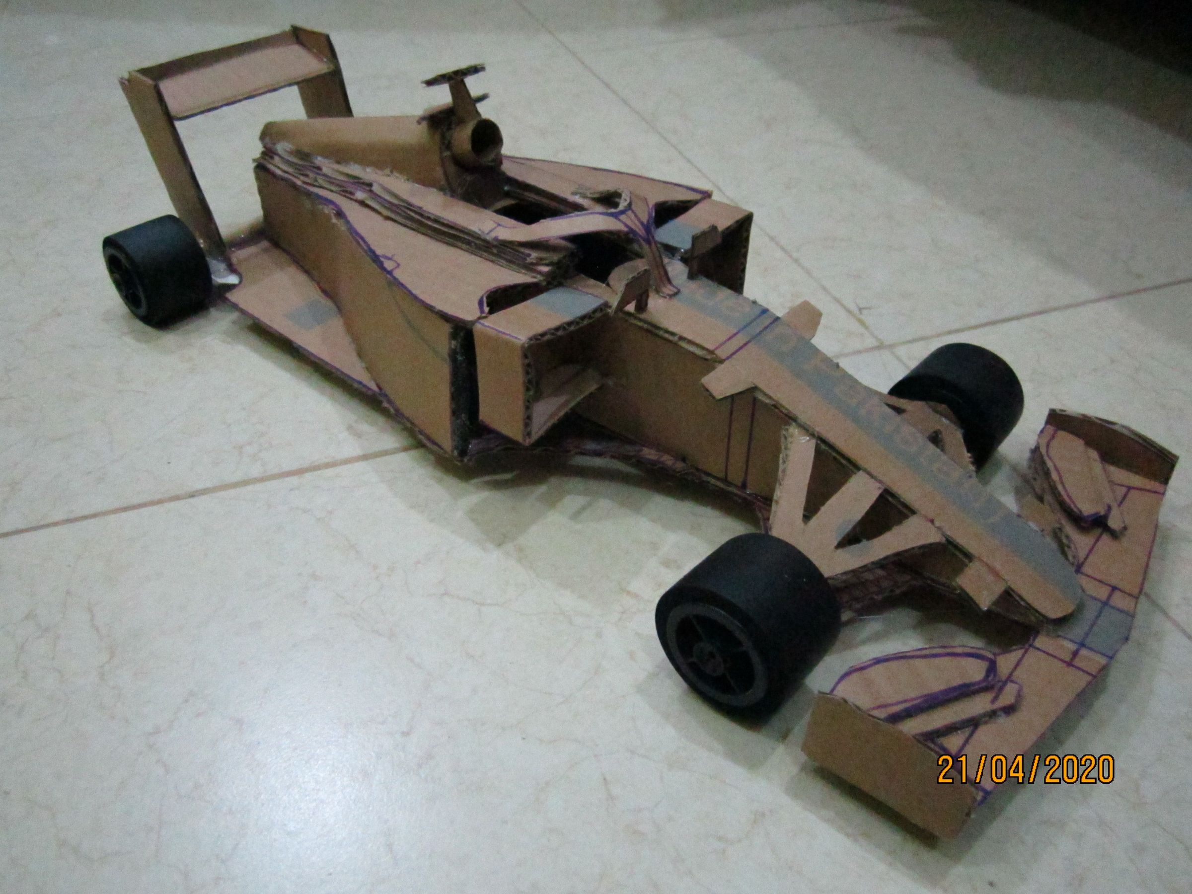 DIY Cardboard Formula 1 Car Model : 4 Steps - Instructables