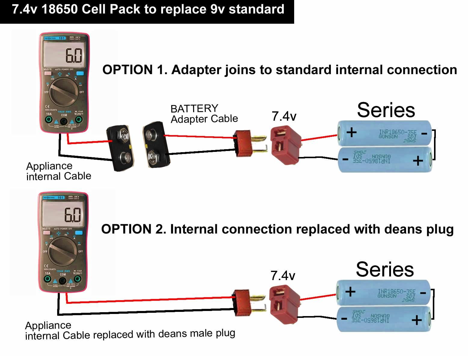 Replacing Normal Batteries With 18650 Rechargeable Batteries : 6 Steps ...