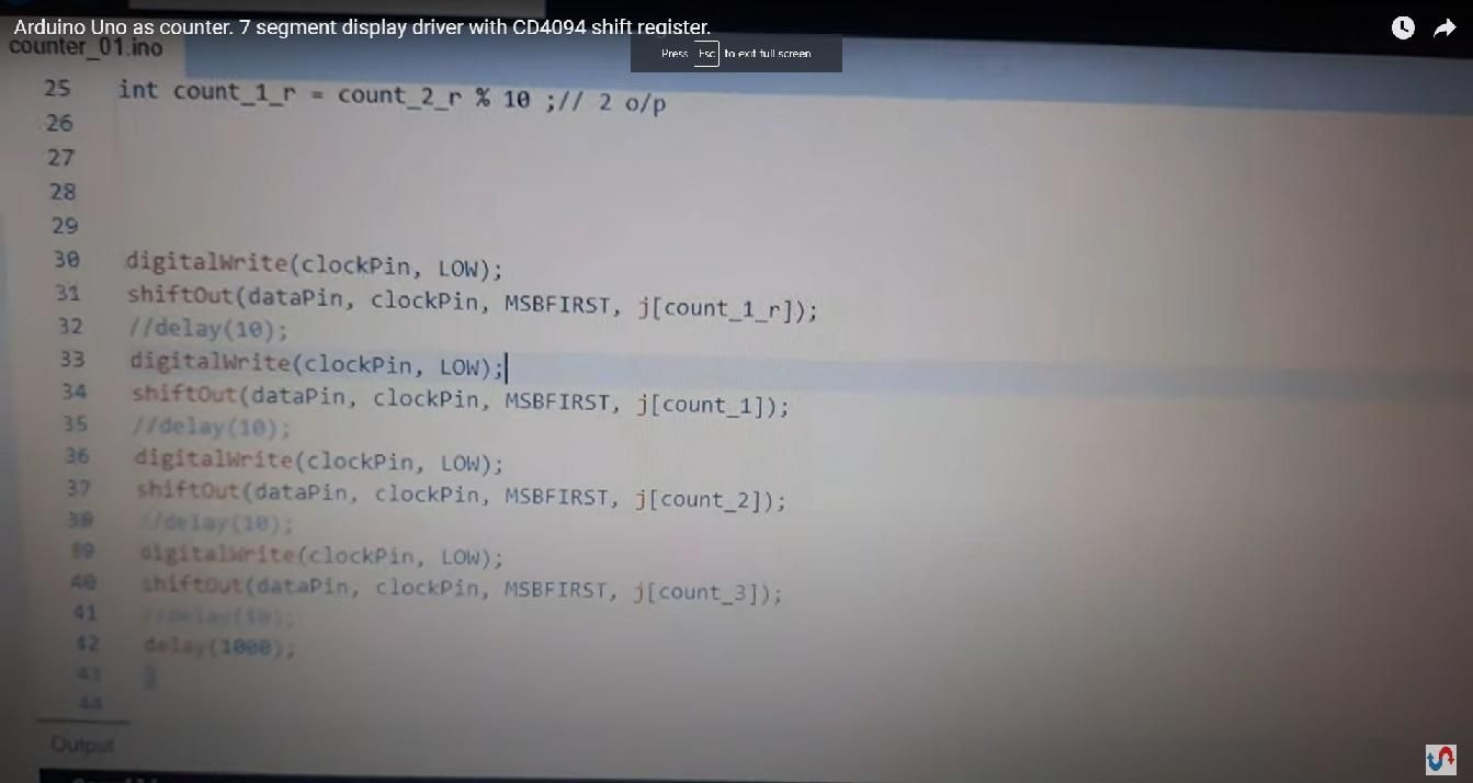 7 Segment Display and Shift Registers Based Arduino Counter - Instructables