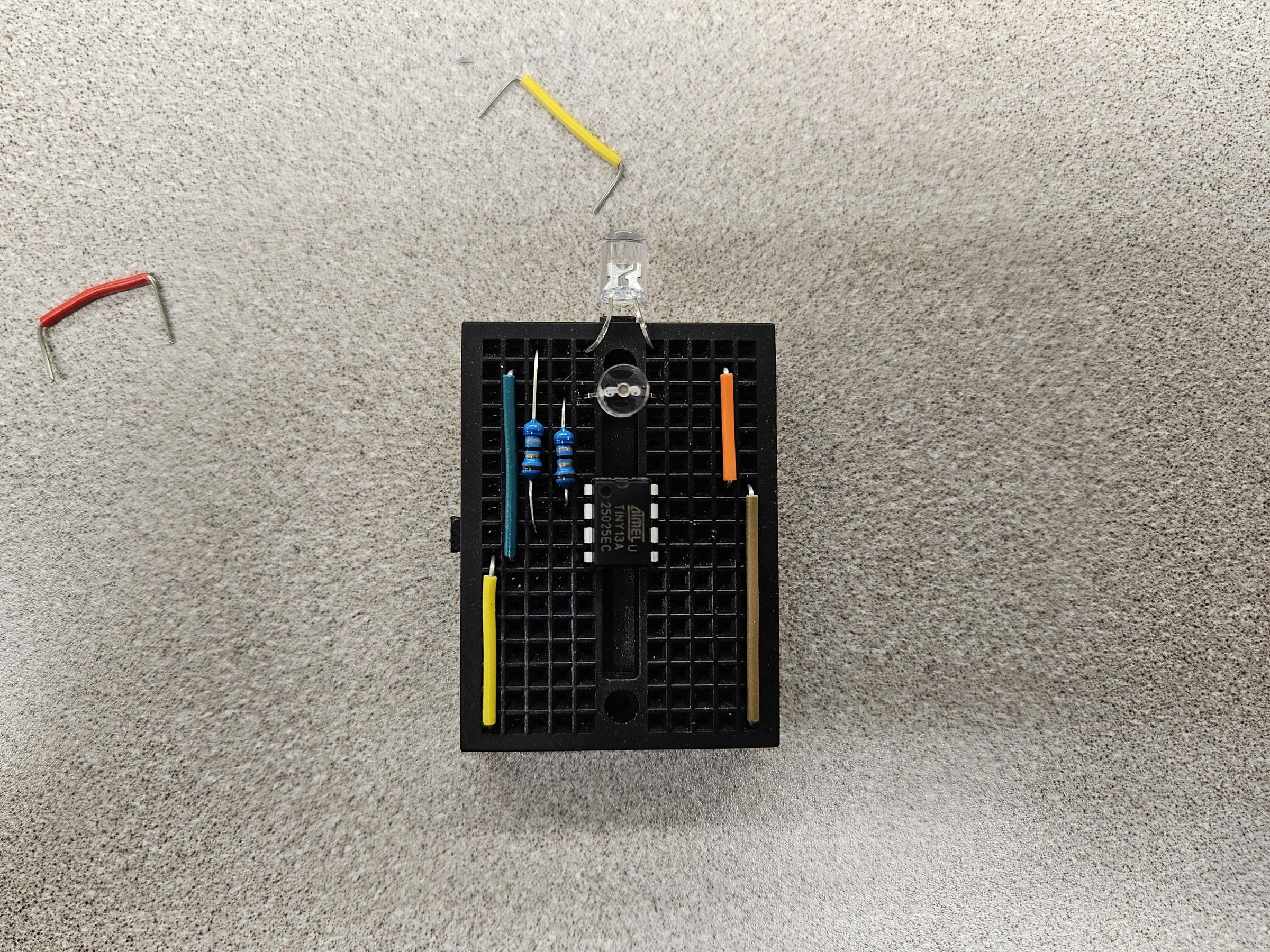 BreadSat (satellite-looking, Solar-powered Blinking LED Circuit on ...
