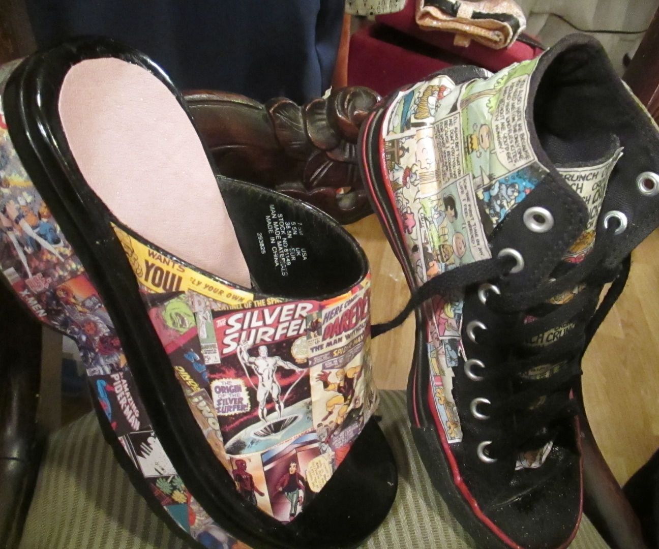 Comics Shoes: Hightops & Platform Clogs : 6 Steps (with Pictures ...