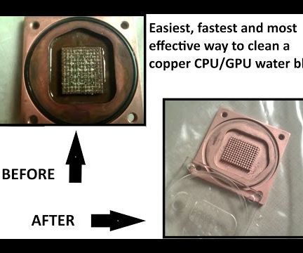 Easiest, Fastest and Most Effective Way to Clean a Copper CPU/GPU Water ...