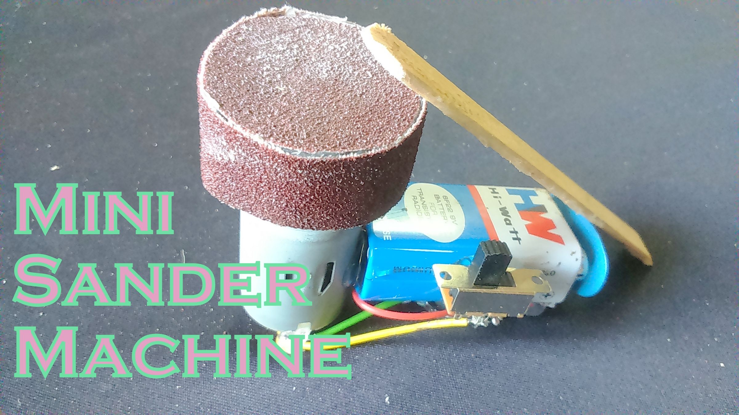 How to Make a Mini Sander : 4 Steps (with Pictures) - Instructables