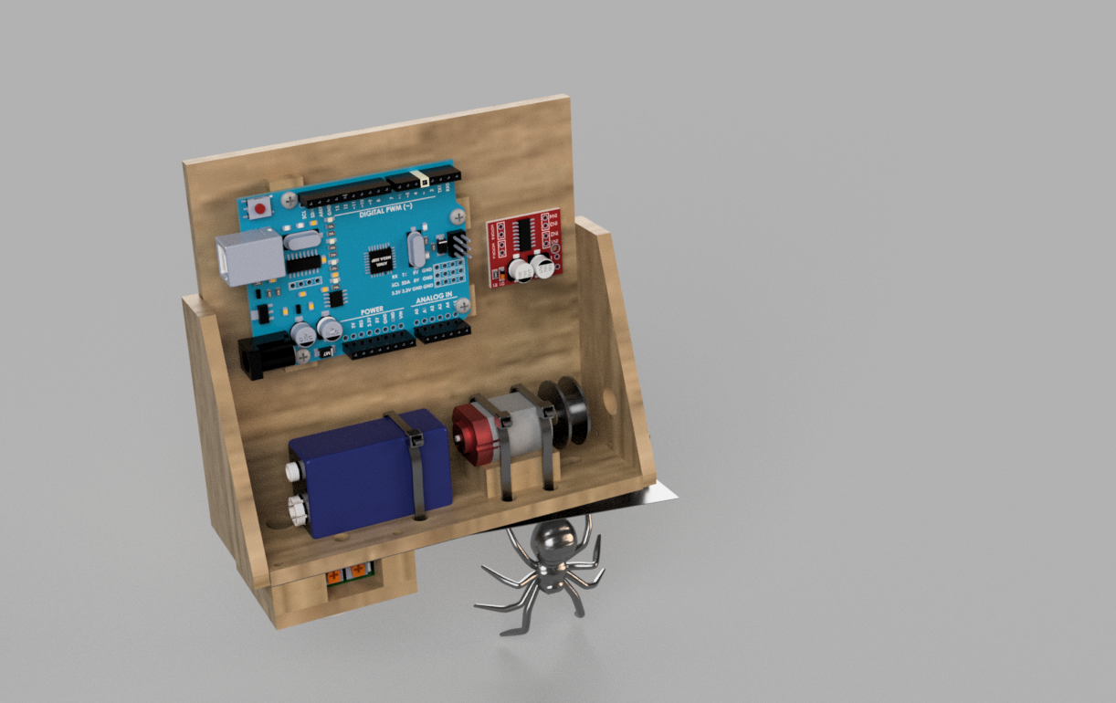 Sensing Spider Prank (Wood Edition) : 15 Steps - Instructables