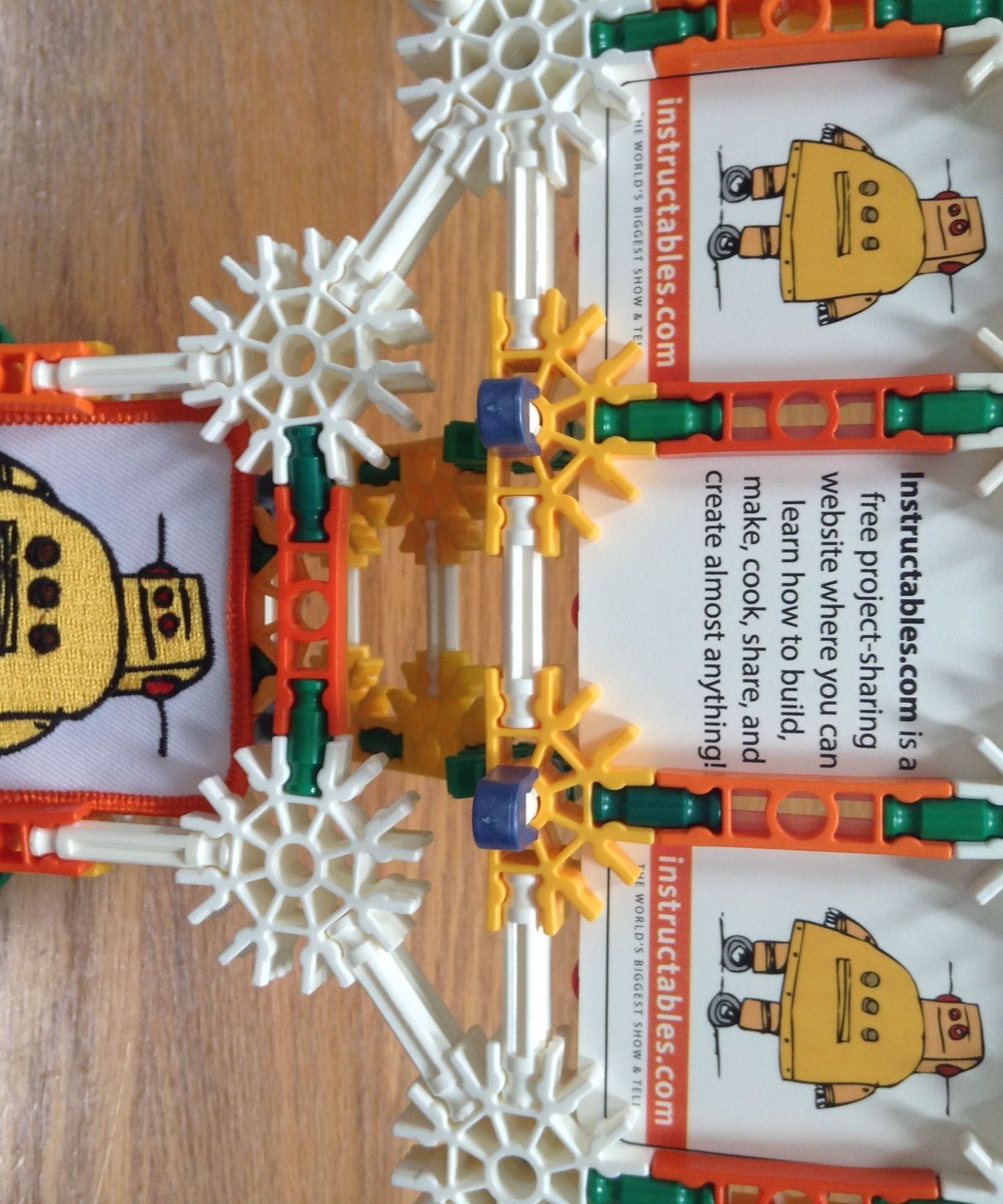 K'nex Instructables Prize Pack Stickers and Patch Display : 4 Steps ...