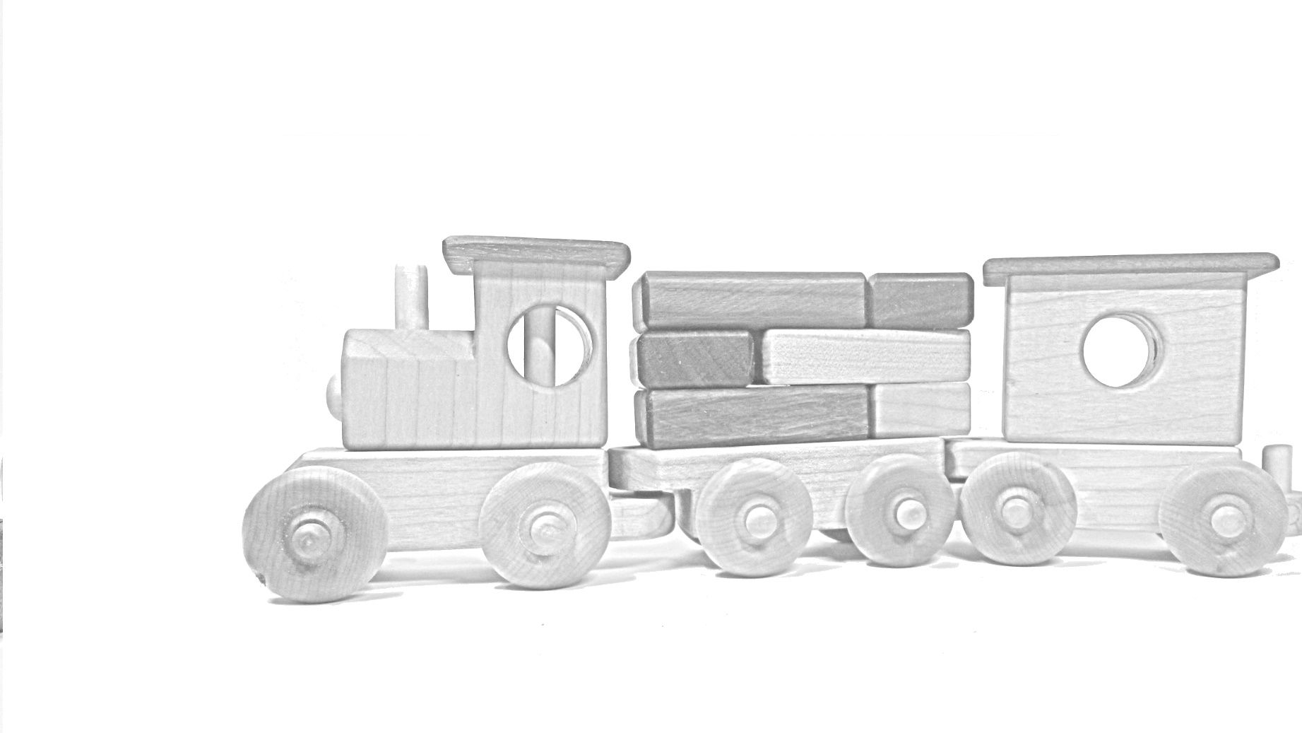 THREE-IN-ONE Wooden Building Block Train Set : 15 Steps (with Pictures ...