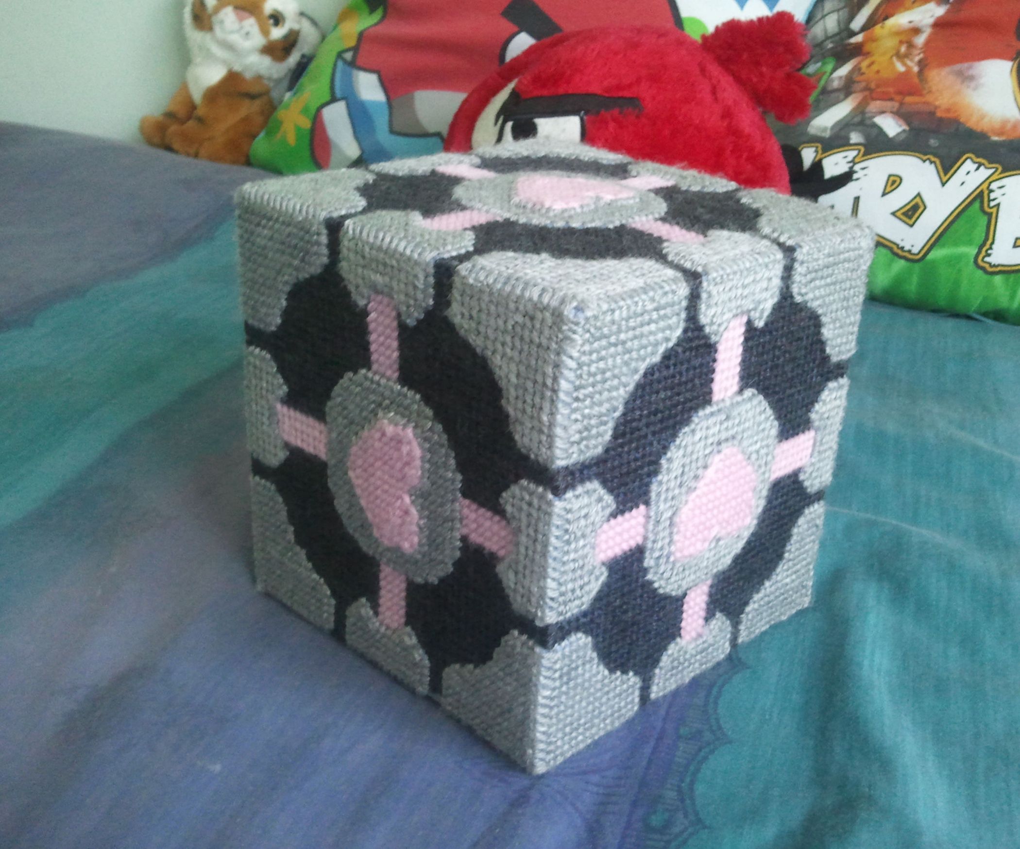 How to Make a Weighted Companion Cube! : 14 Steps (with Pictures ...