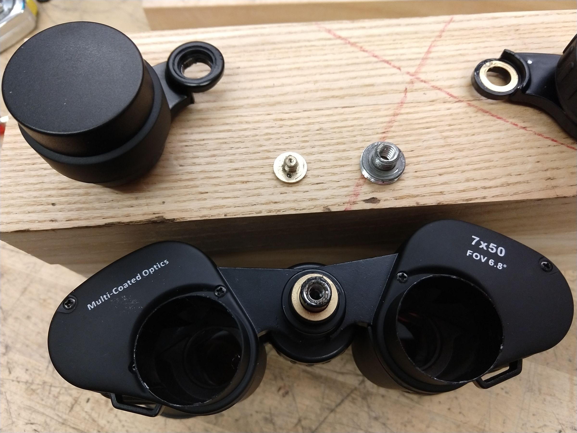 Narrowing the IPD of the Celestron Cometron 7x50 Binoculars : 14 Steps ...