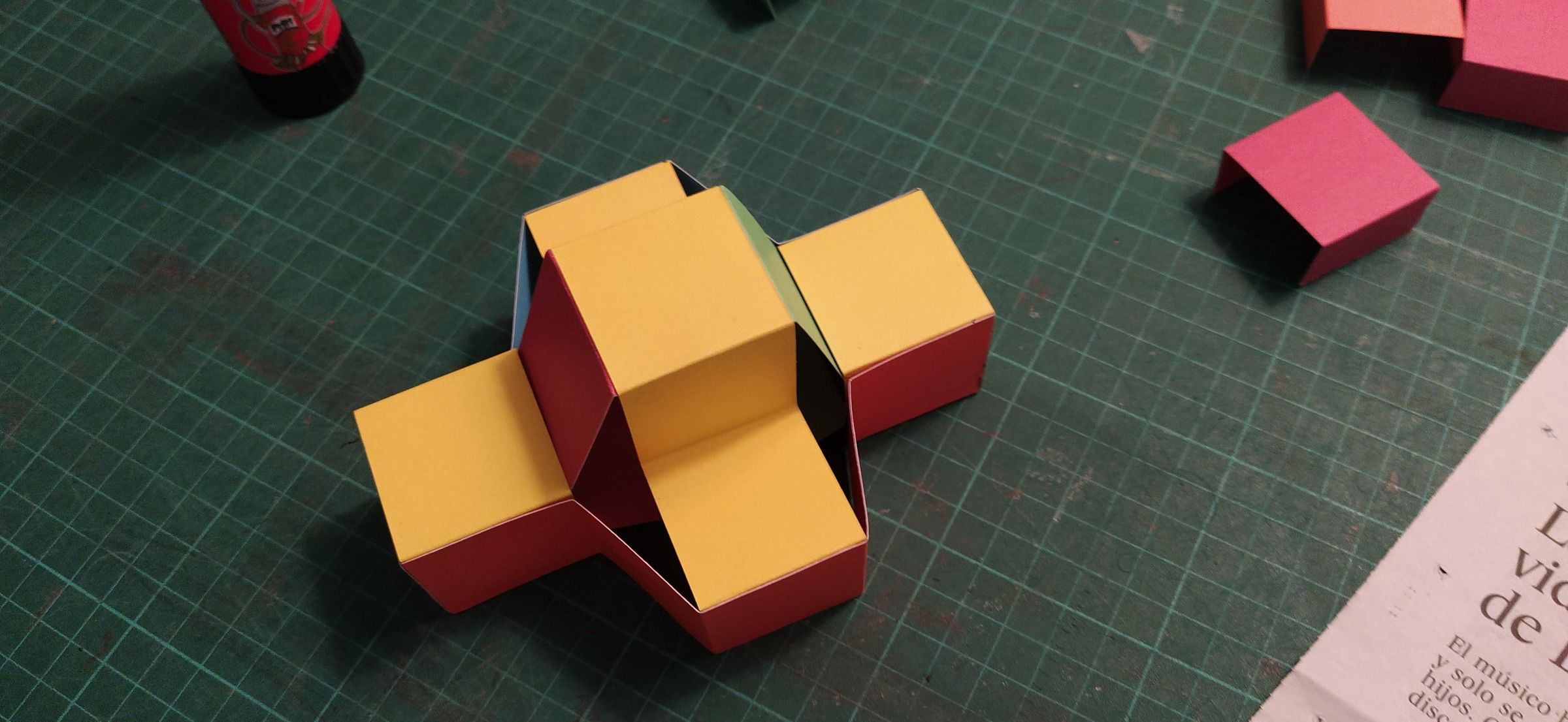 Rainbow Colored 3D Paper Cross : 5 Steps (with Pictures) - Instructables