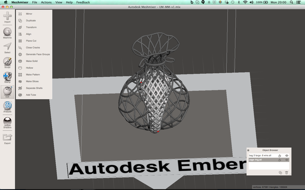 Meshmixer Layout Models 3 Steps Instructables