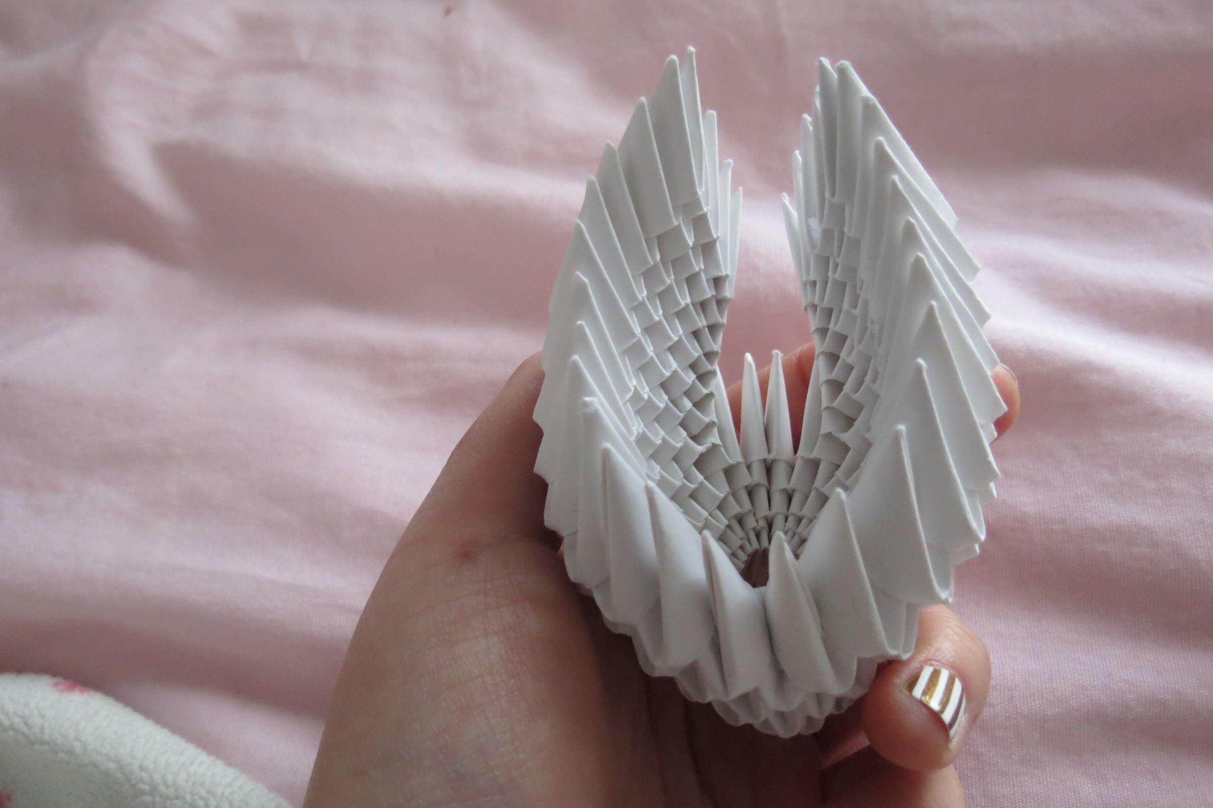 Modular Origami | Mini Winged Swan | 181 Pieces : 8 Steps (with ...