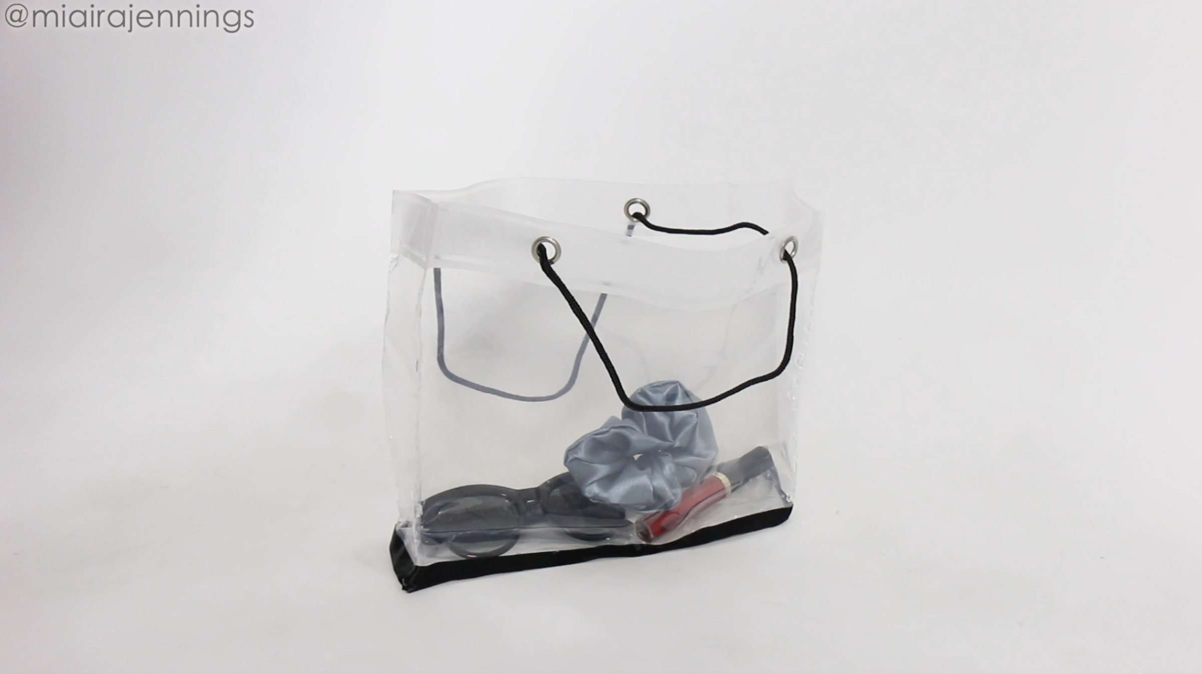 DIY Clear Tote Bag Purse (From a Shower Curtain Liner) : 6 Steps ...