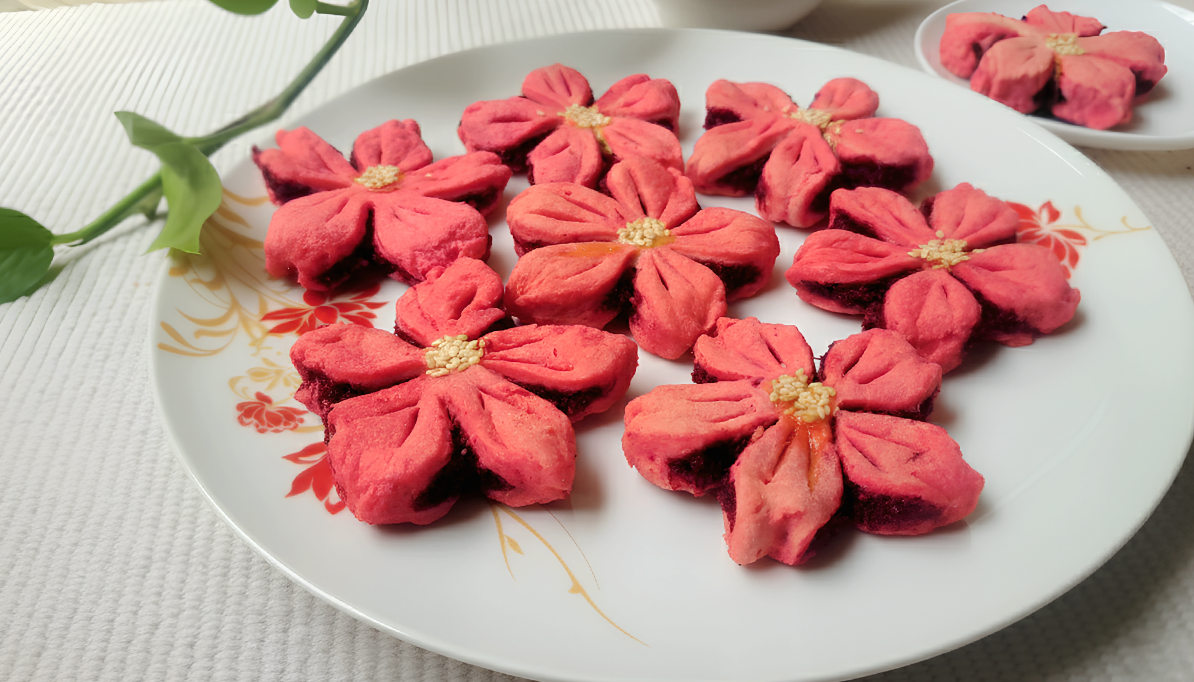 Cherry Blossom Layered Cookies With Beetroot–Coconut Filling : 22 Steps ...