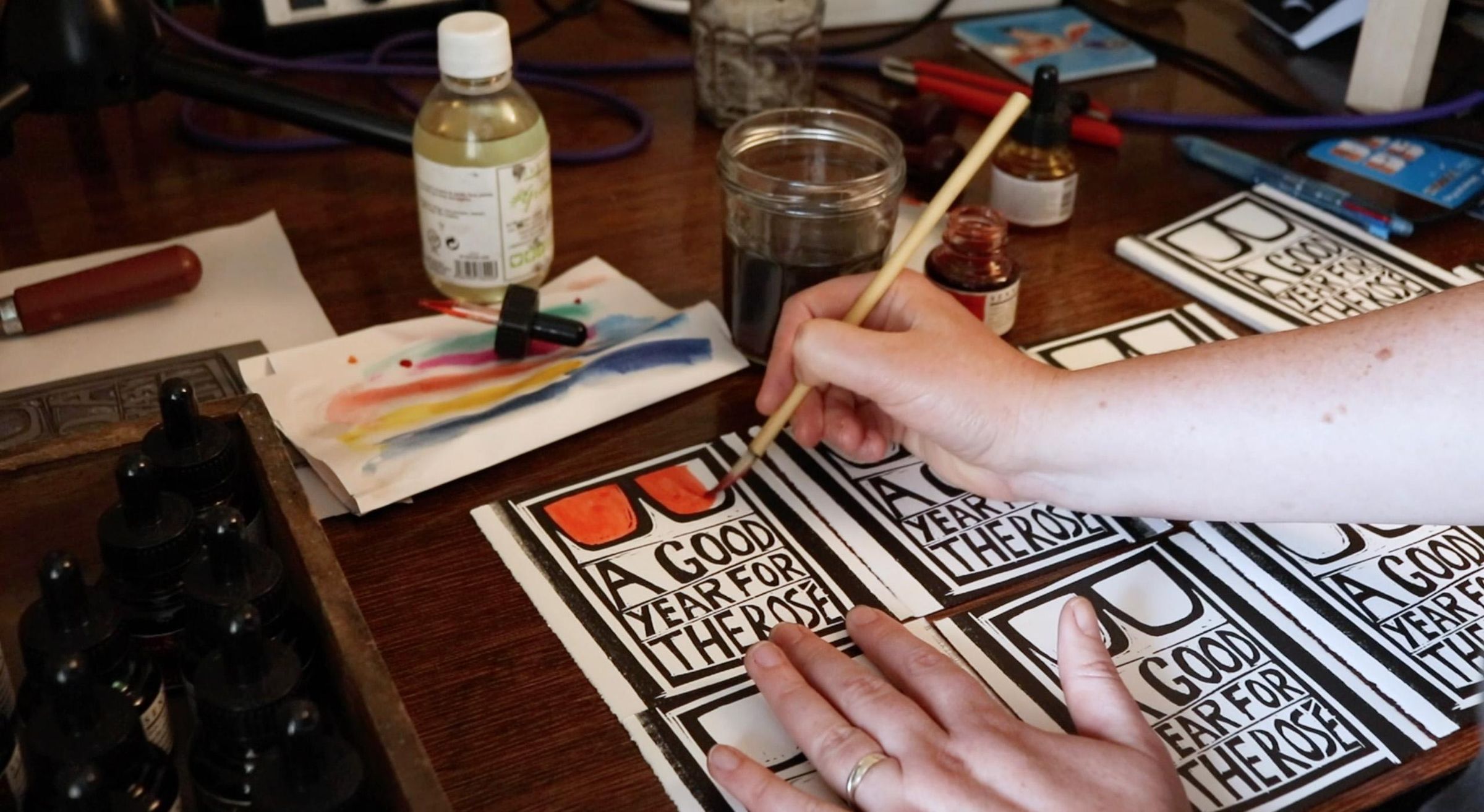 Make a Hand-coloured Lino Print : 12 Steps (with Pictures) - Instructables