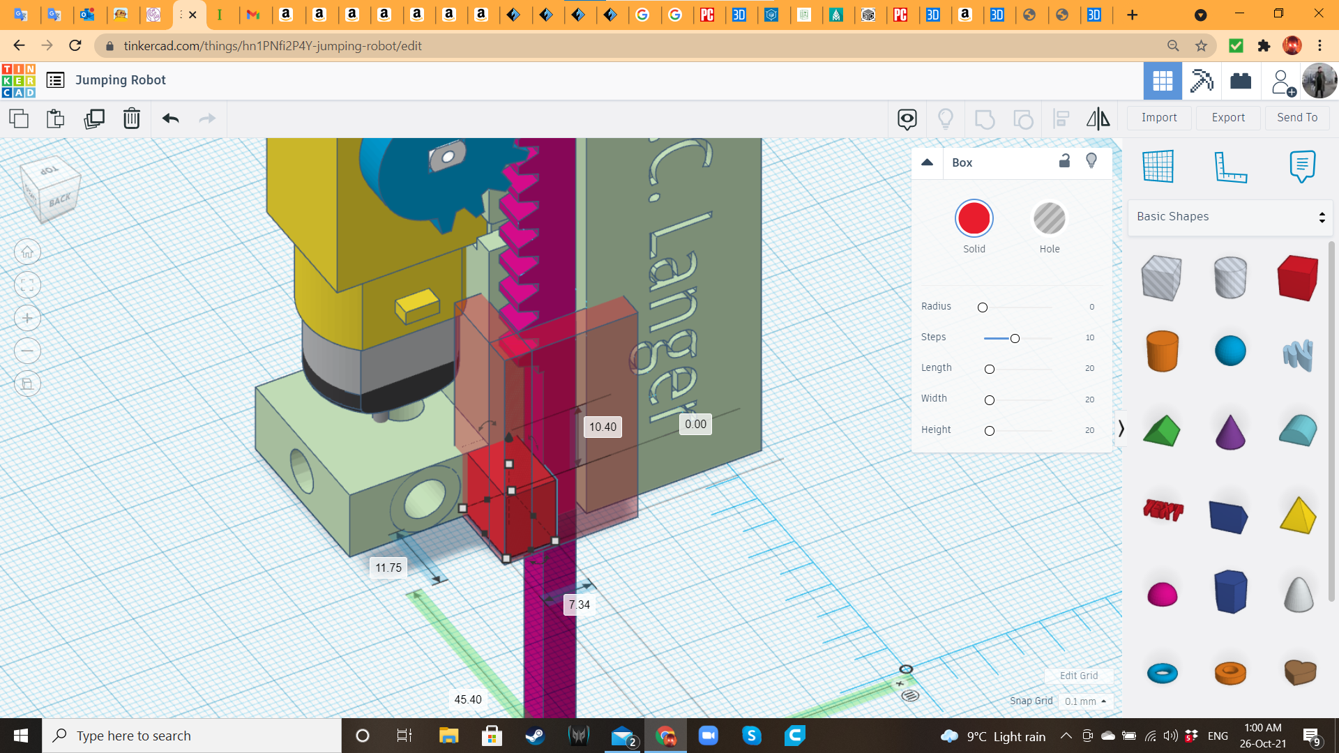Tinkercad Robotics for School: Gerbil, the Jumping Robot! : 18 Steps ...