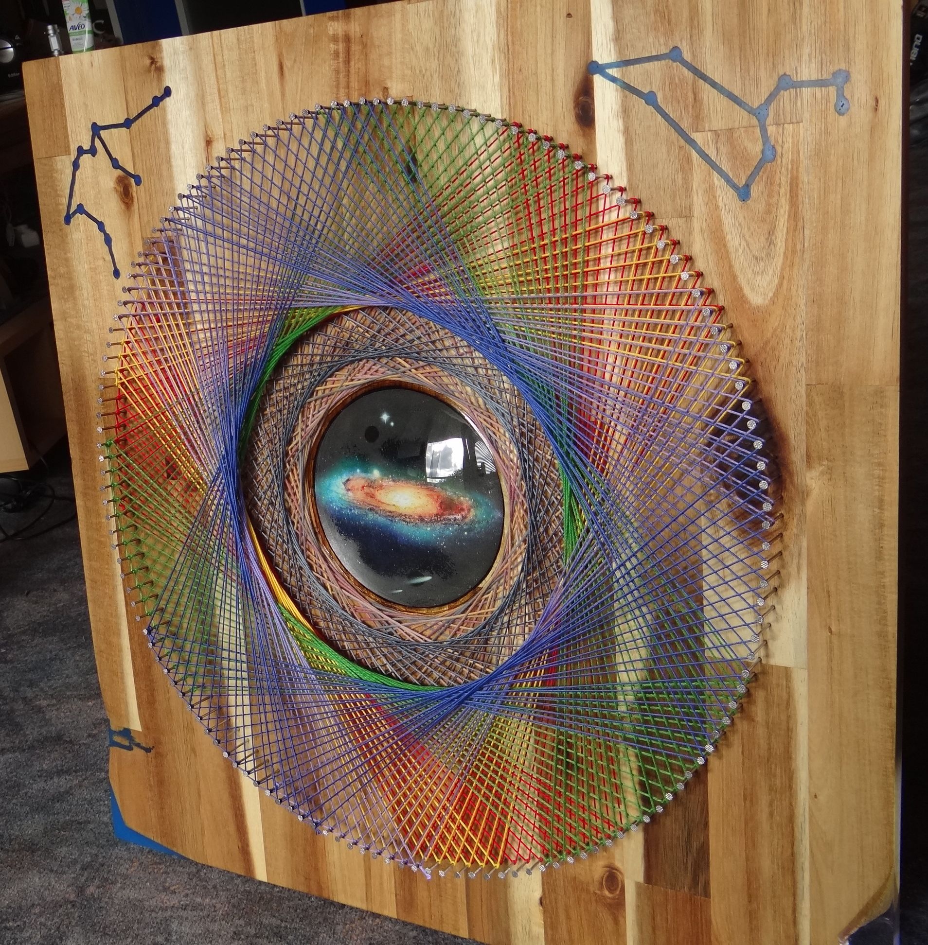 DIY Rainbow Spirograph String Art : 5 Steps (with Pictures) - Instructables
