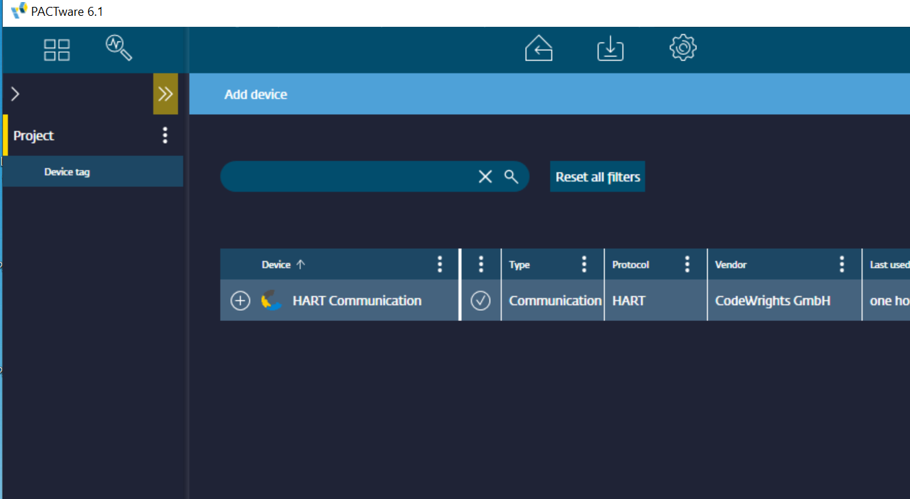 PACTware With SM100-C(III) HART Modem - Configuration for PACTware ...