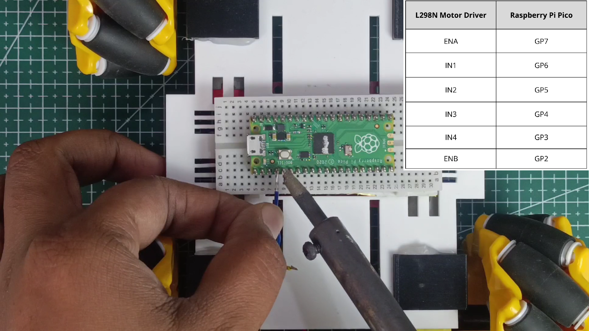 How to Make a Target Chasing Robot Car Using Raspberry Pi Pico : 8 ...