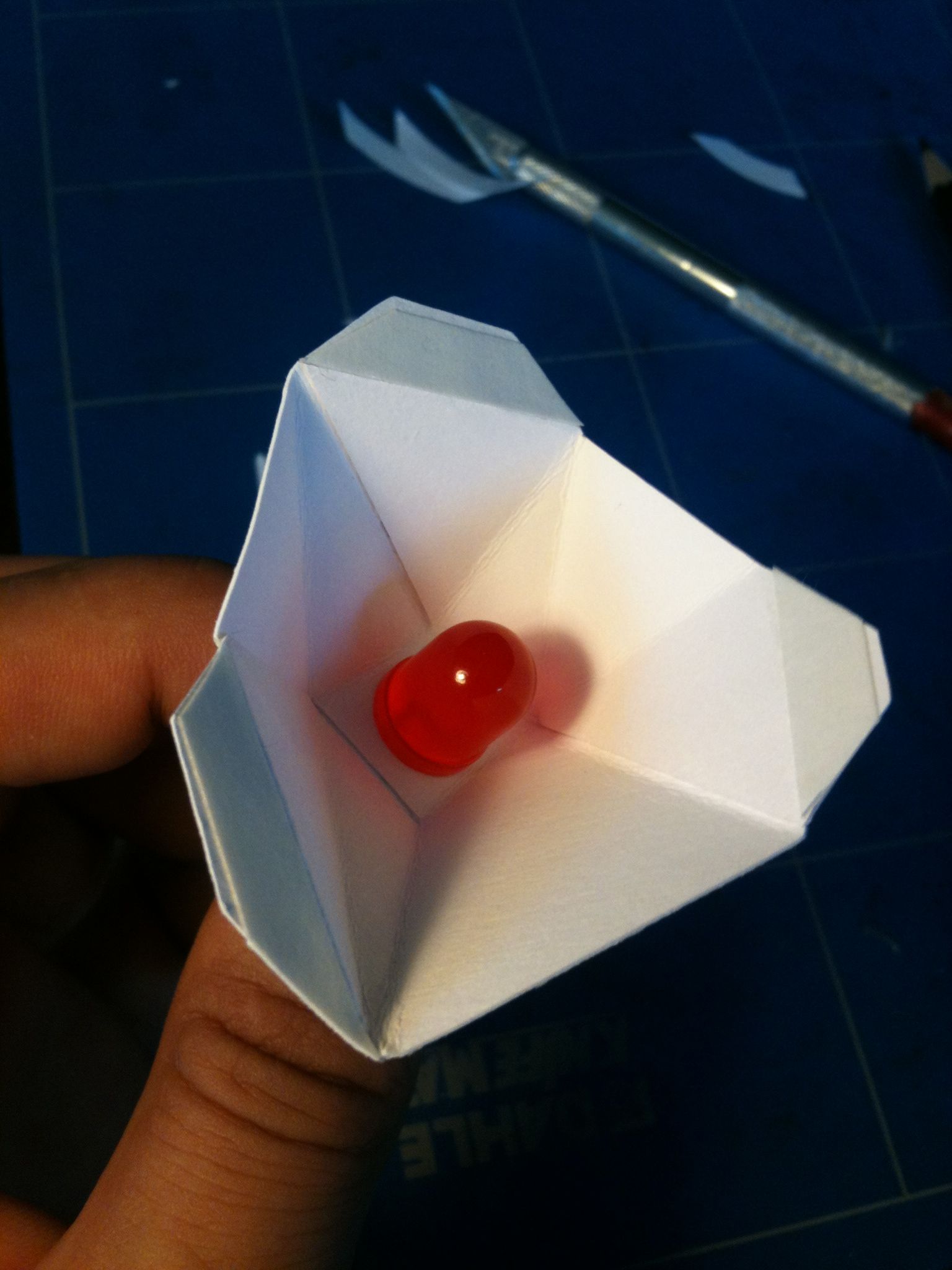 Papercraft Skull With Glowing Eyes : 15 Steps (with Pictures ...