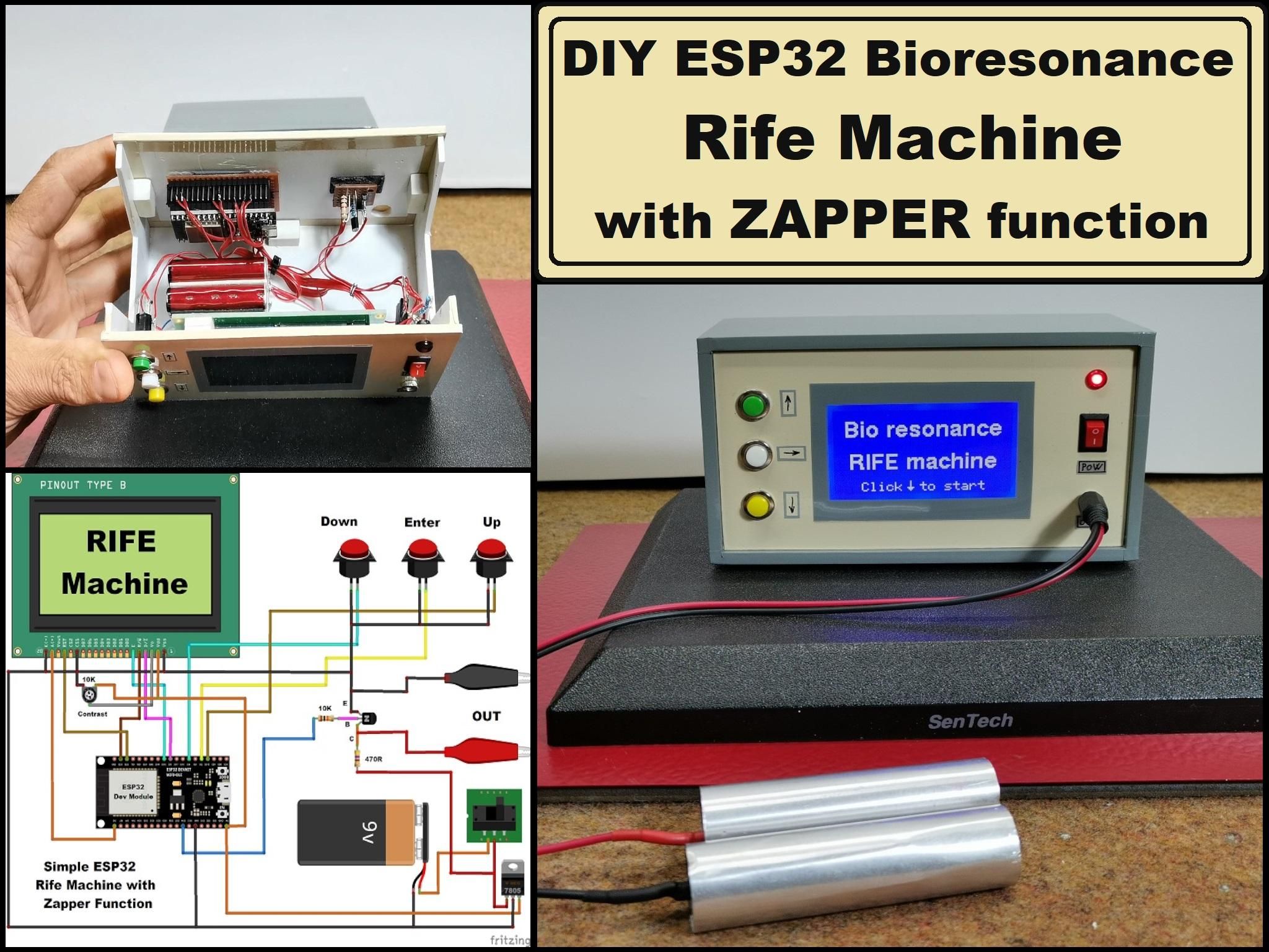 DIY ESP32 Bioresonance Rife Machine With ZAPPER Function : 4 Steps ...