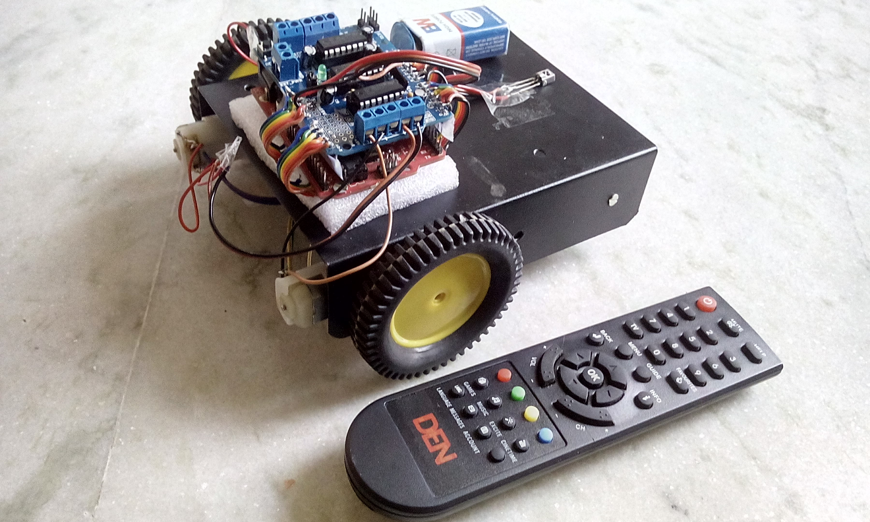 Make Yourself a TV Remote Controlled Arduino Robot! : 15 Steps (with ...