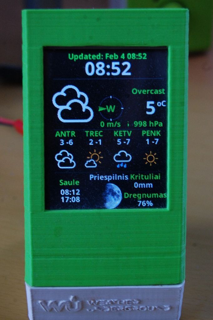 DIY Personal Weather Station Monitor | Trybotics