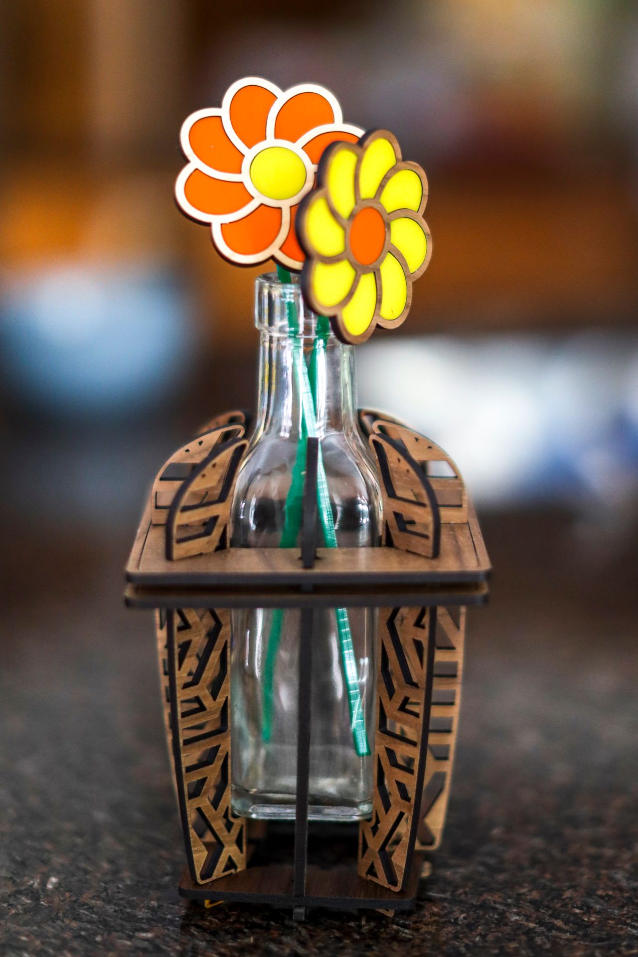 Laser Cut Acrylic & Wood Inlay Flowers Using Illustrator & Glowforge ...