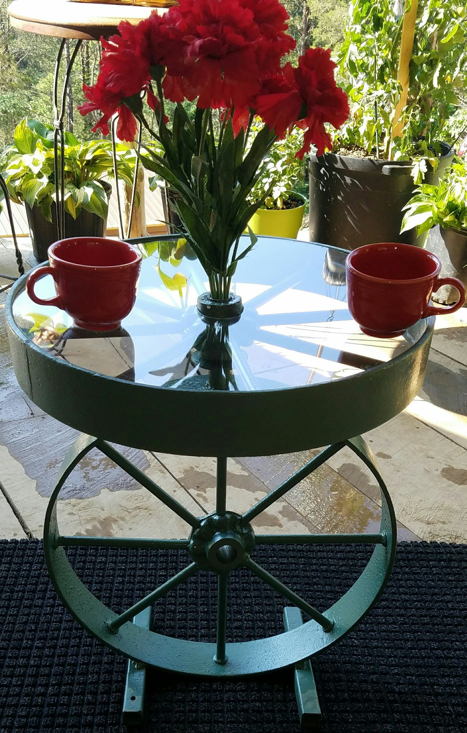 Repurpose Old Wheels Into an Awesome Spinning Table! : 15 Steps (with ...