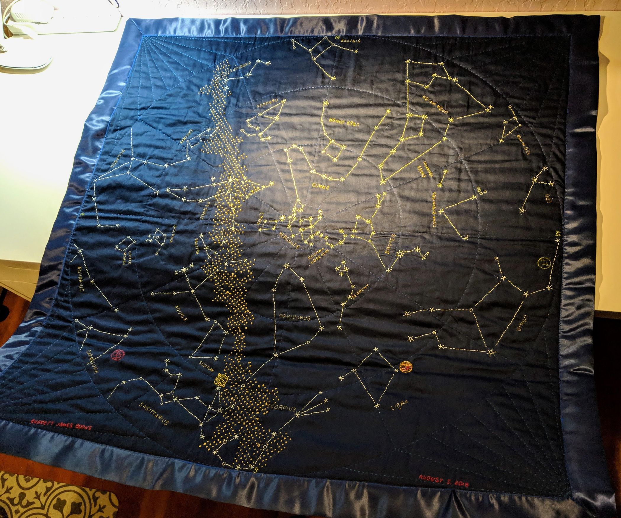 Birthday Glow-in-the-Dark Constellation Quilt : 7 Steps (with Pictures ...